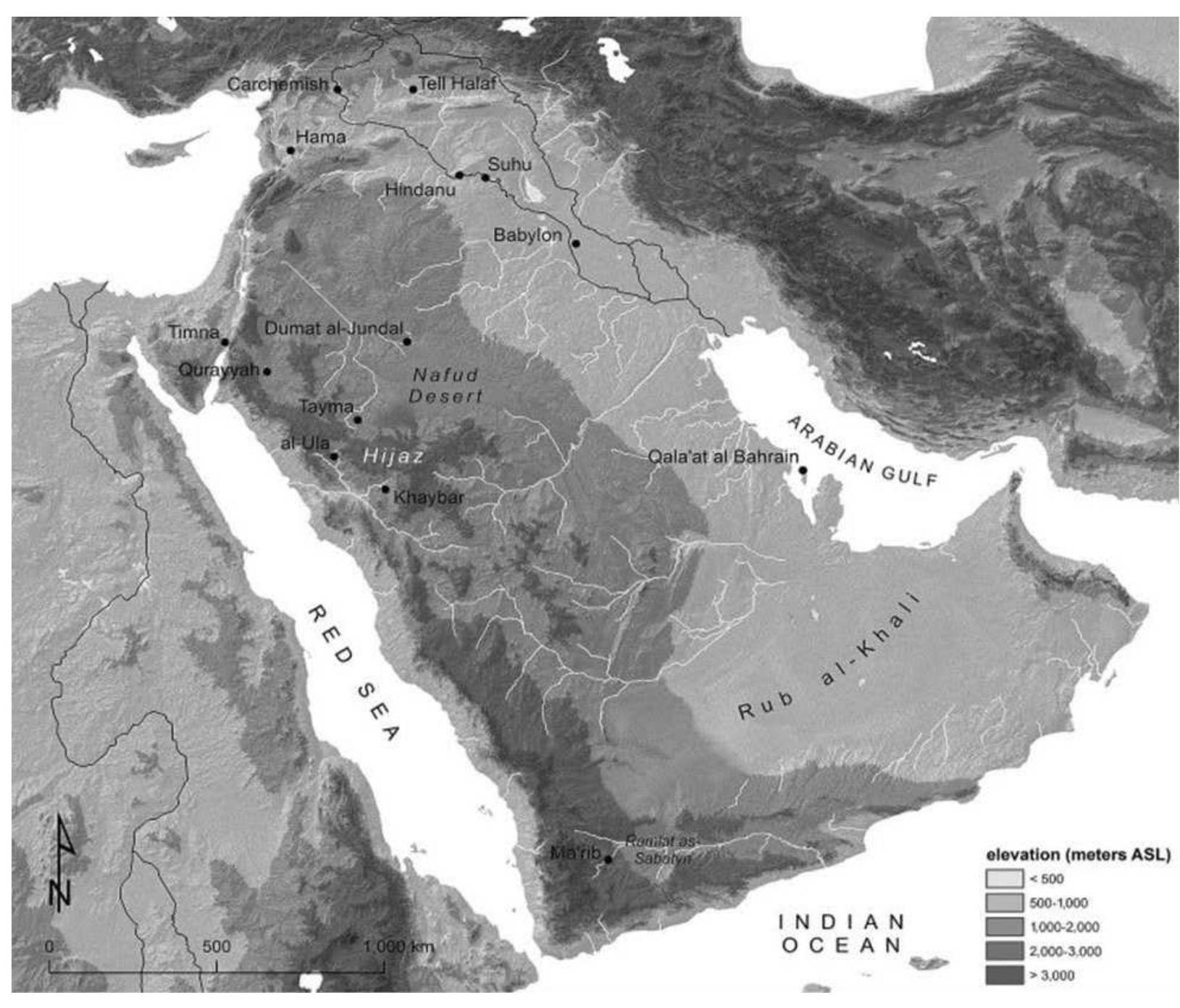 Map of the arabian peninsula.[map] magee 2014: 260.