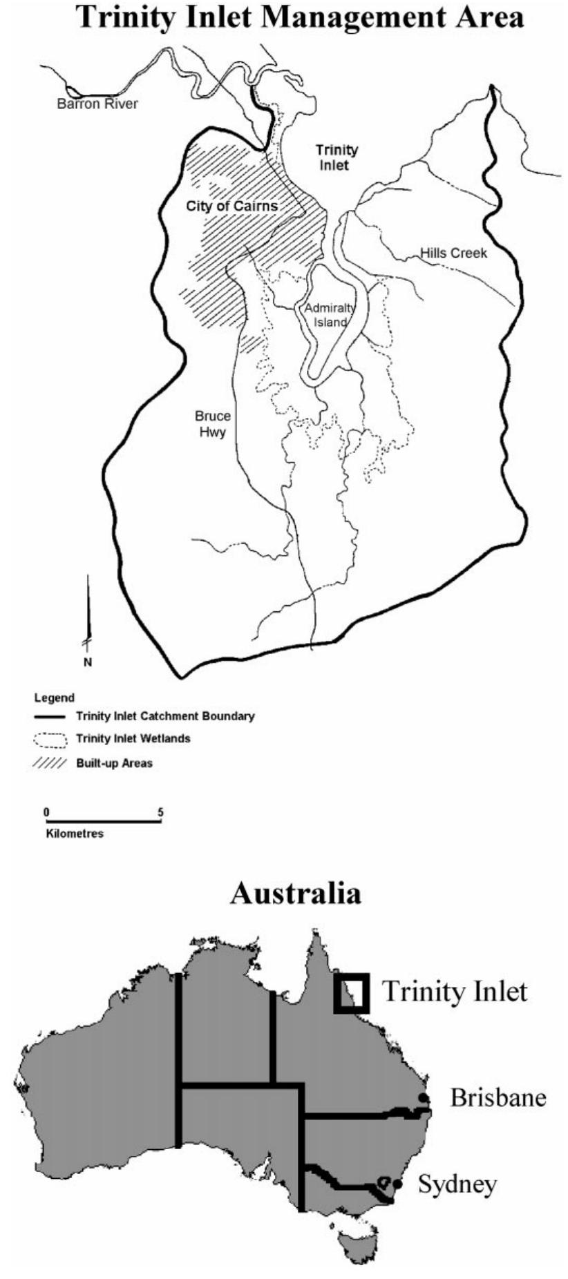 Map of the trinity inlet.