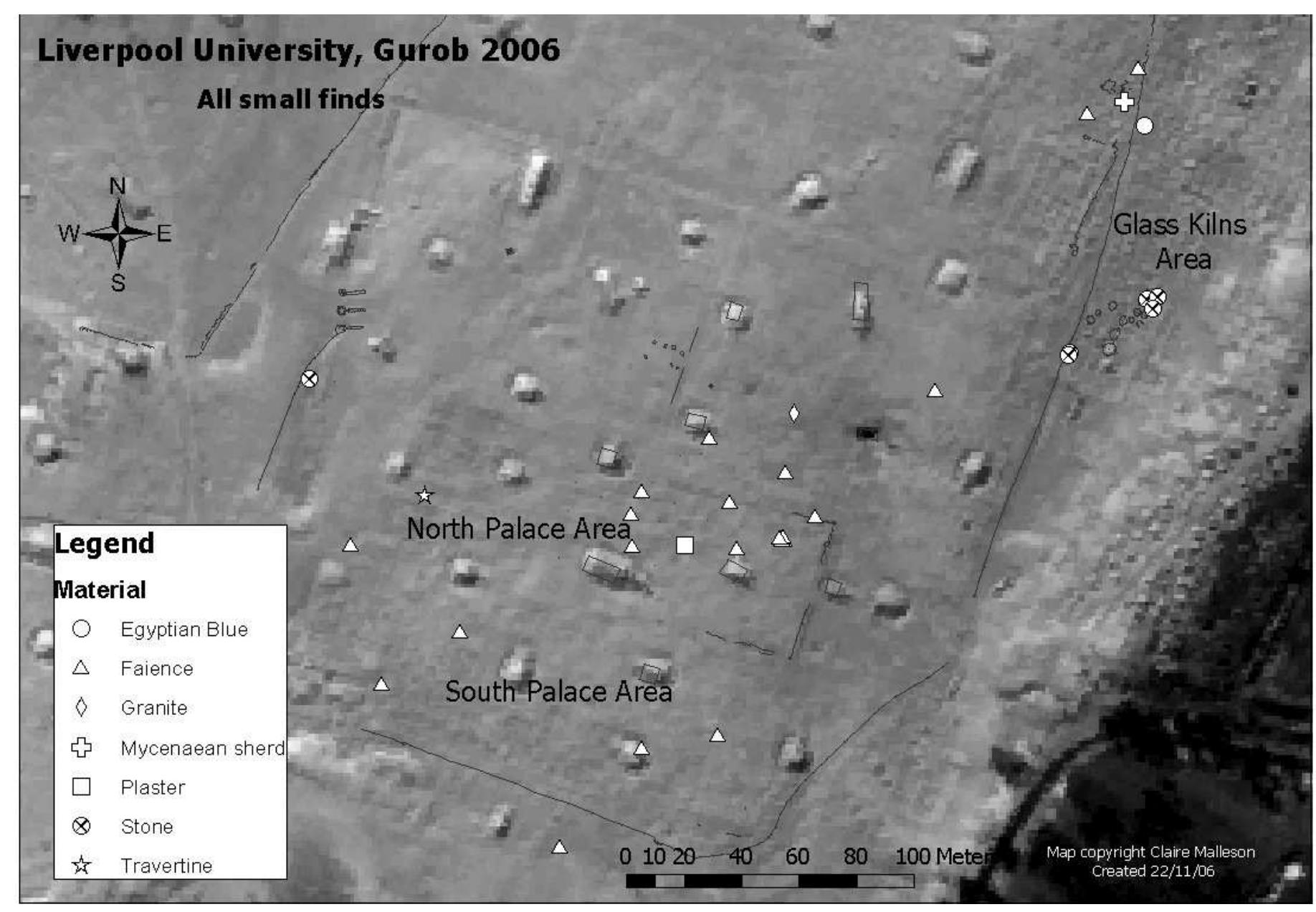 Fie. 4. satellite image of gurob showing the pattern of all