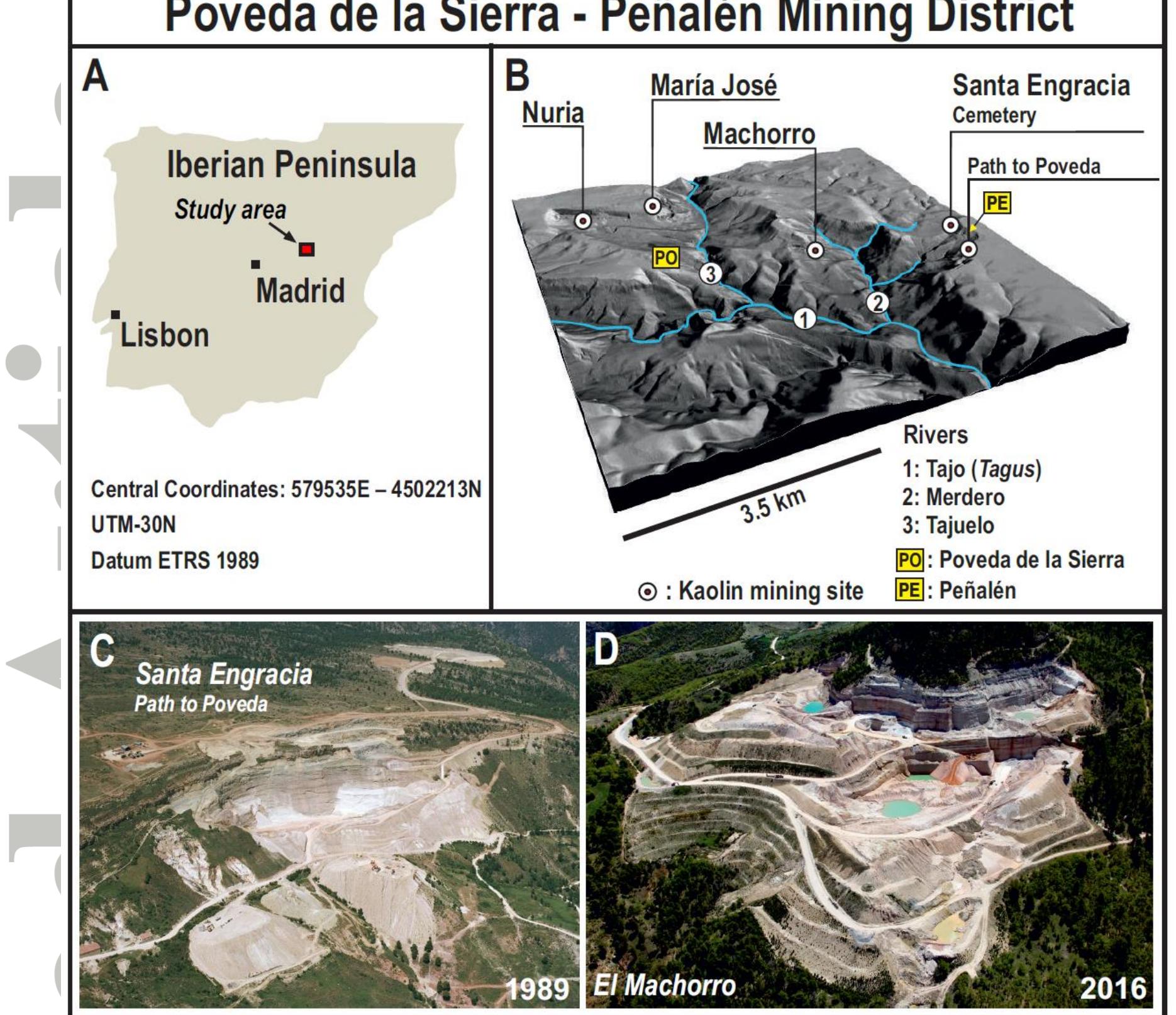 Figure 1 - Waste dump erosional landform stability - a