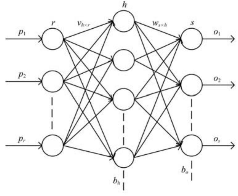 Example structure of a bp neural network an example
