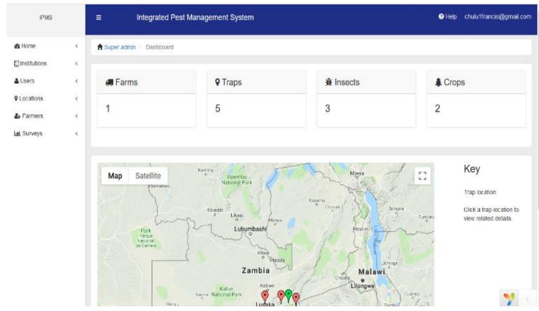 System login page fig. 7. system login page figure 8 shows