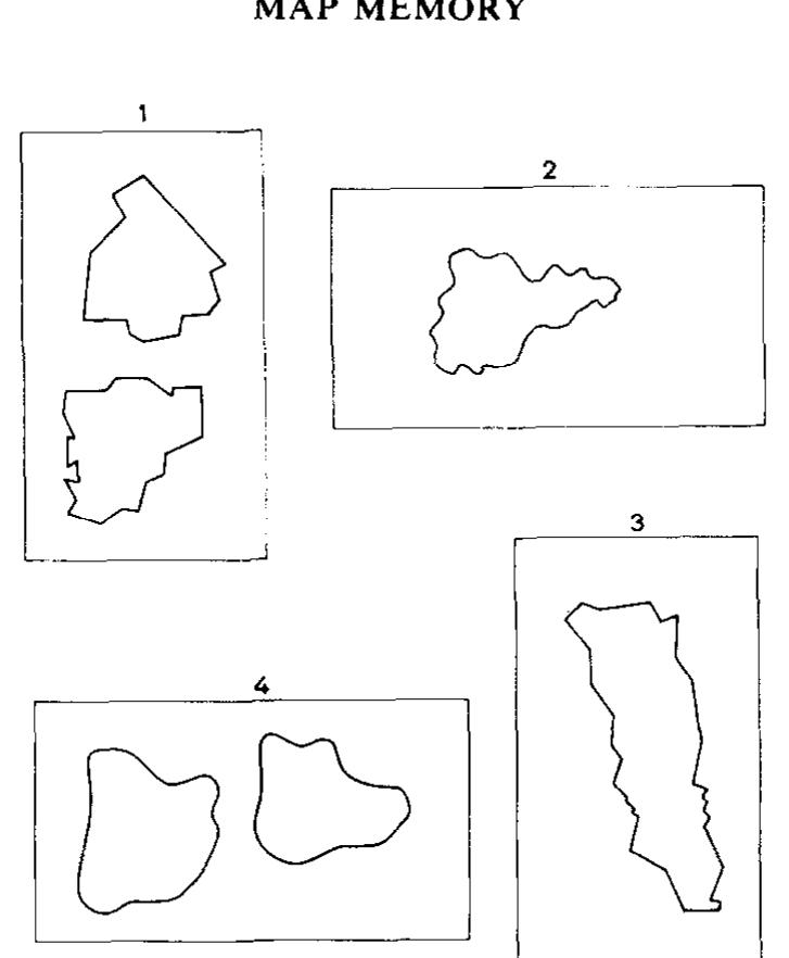 Figure 6 - Distortions in memory for maps