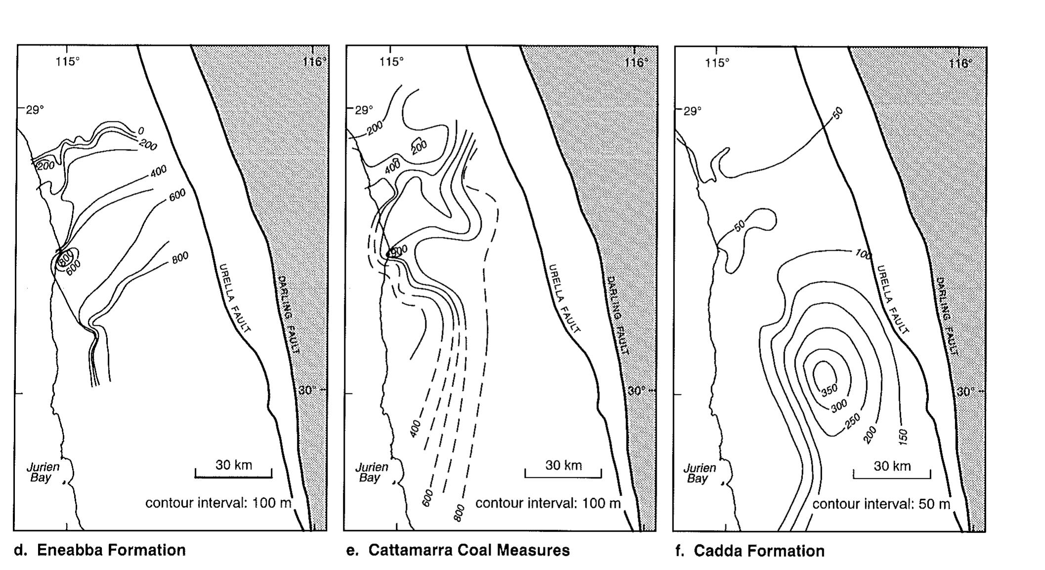 ‘igure 5: mesozoic isopach maps for the northern onshore