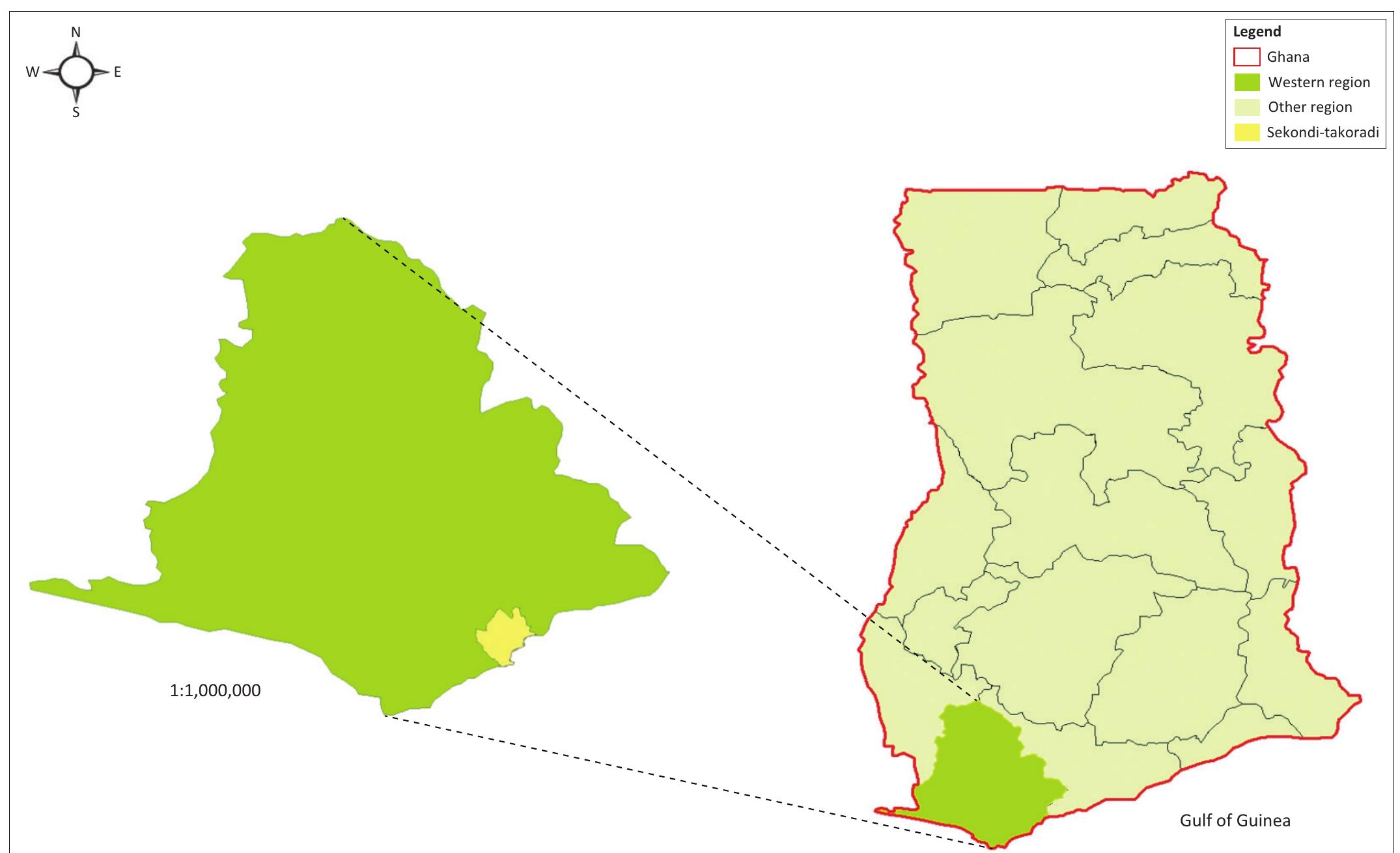 Context map of sekondi-takoradi metropolitan assembly in