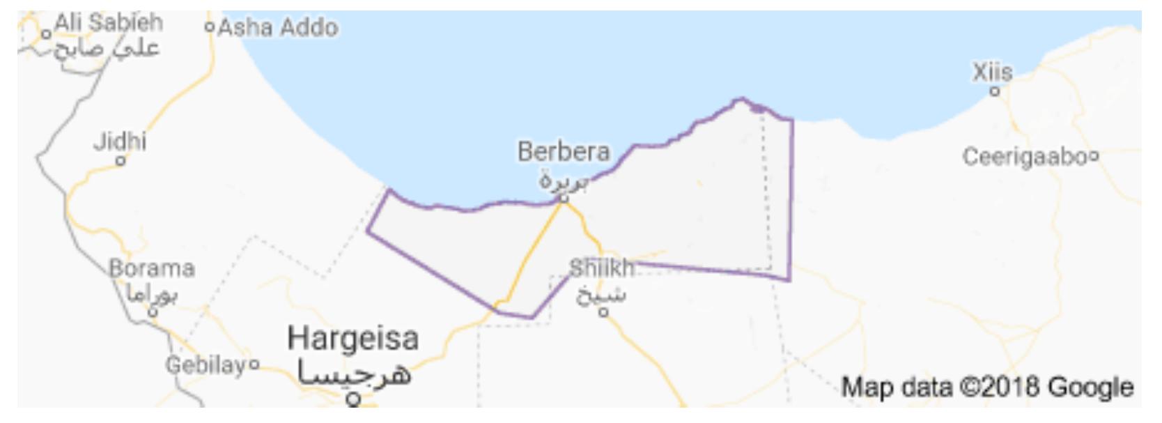 Berbera is one of the largest cities in the regions of