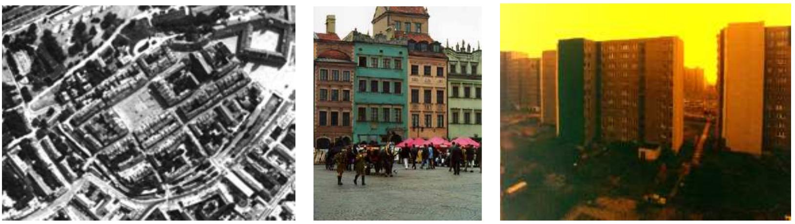 Warsaw after reconstruction (i-r): restored historic core