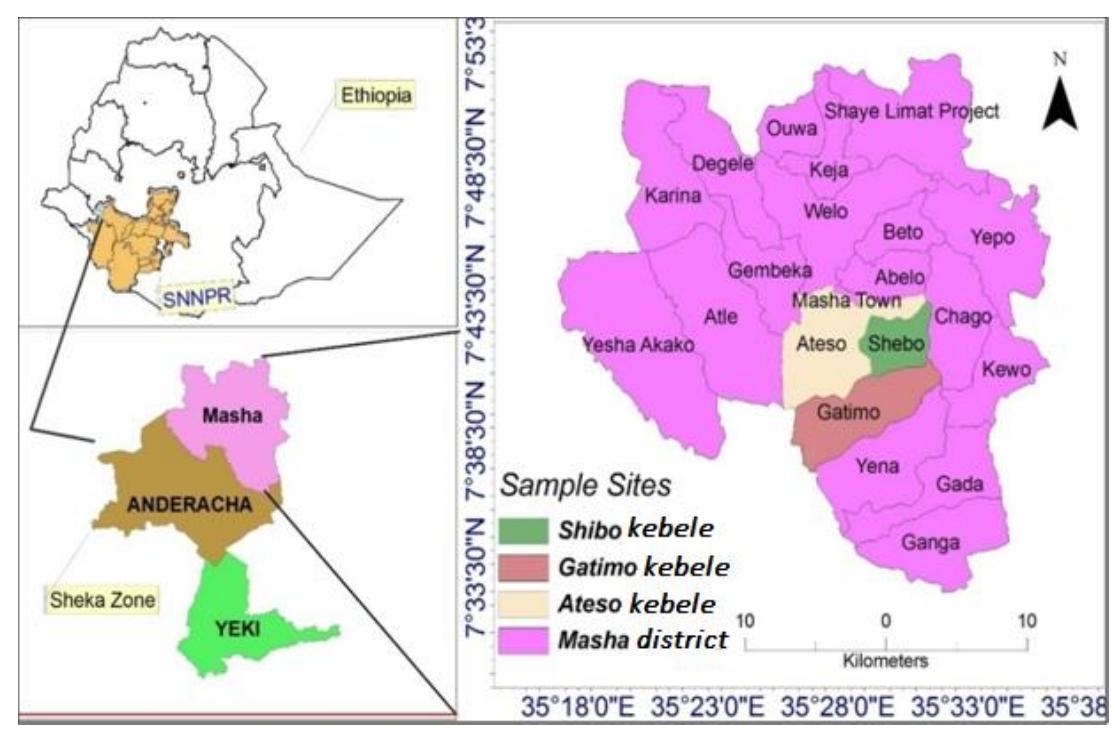 Study area map this study was conducted in southwestern
