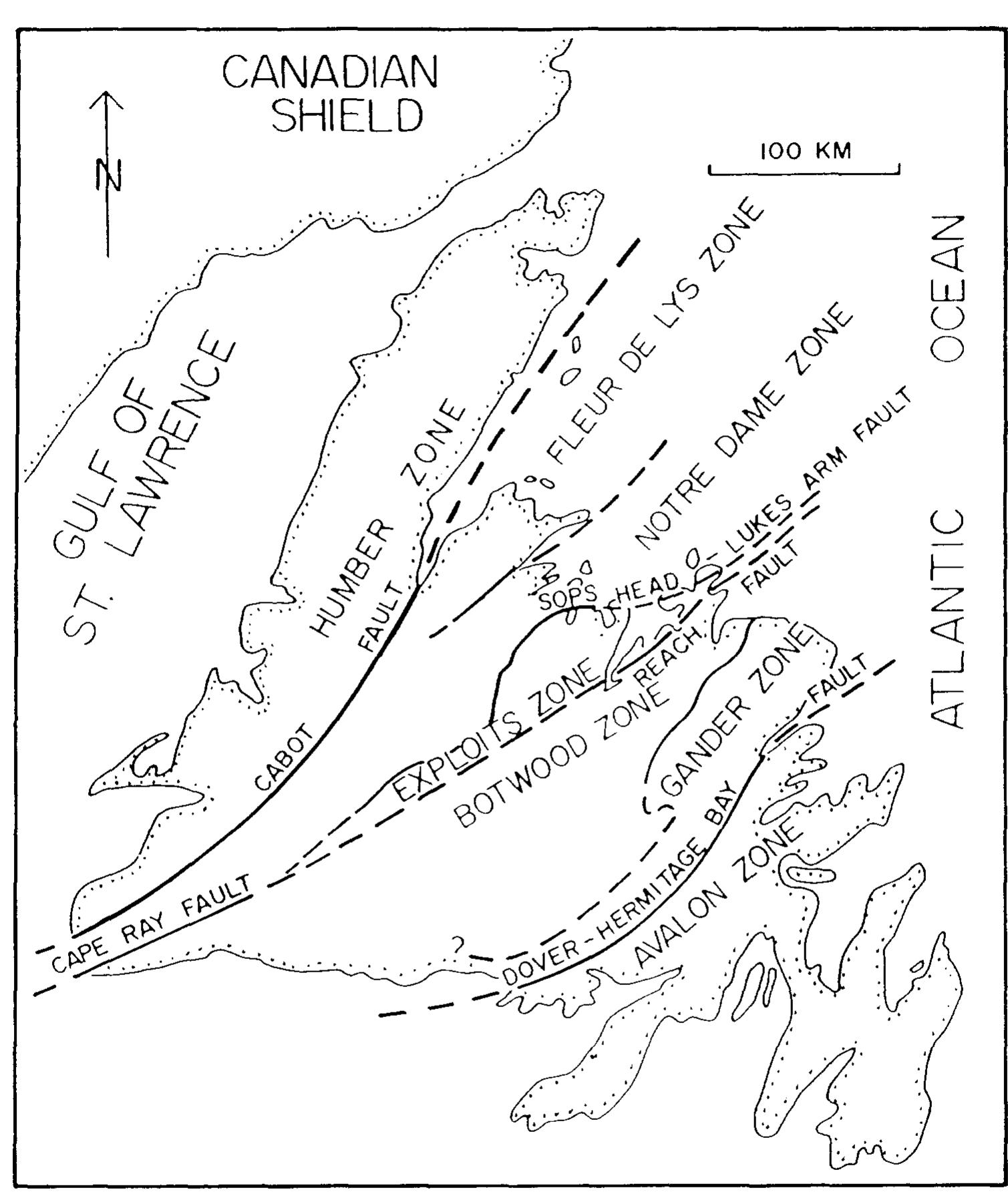 Figure 1 - Displacement history of the Northern Arm Fault,