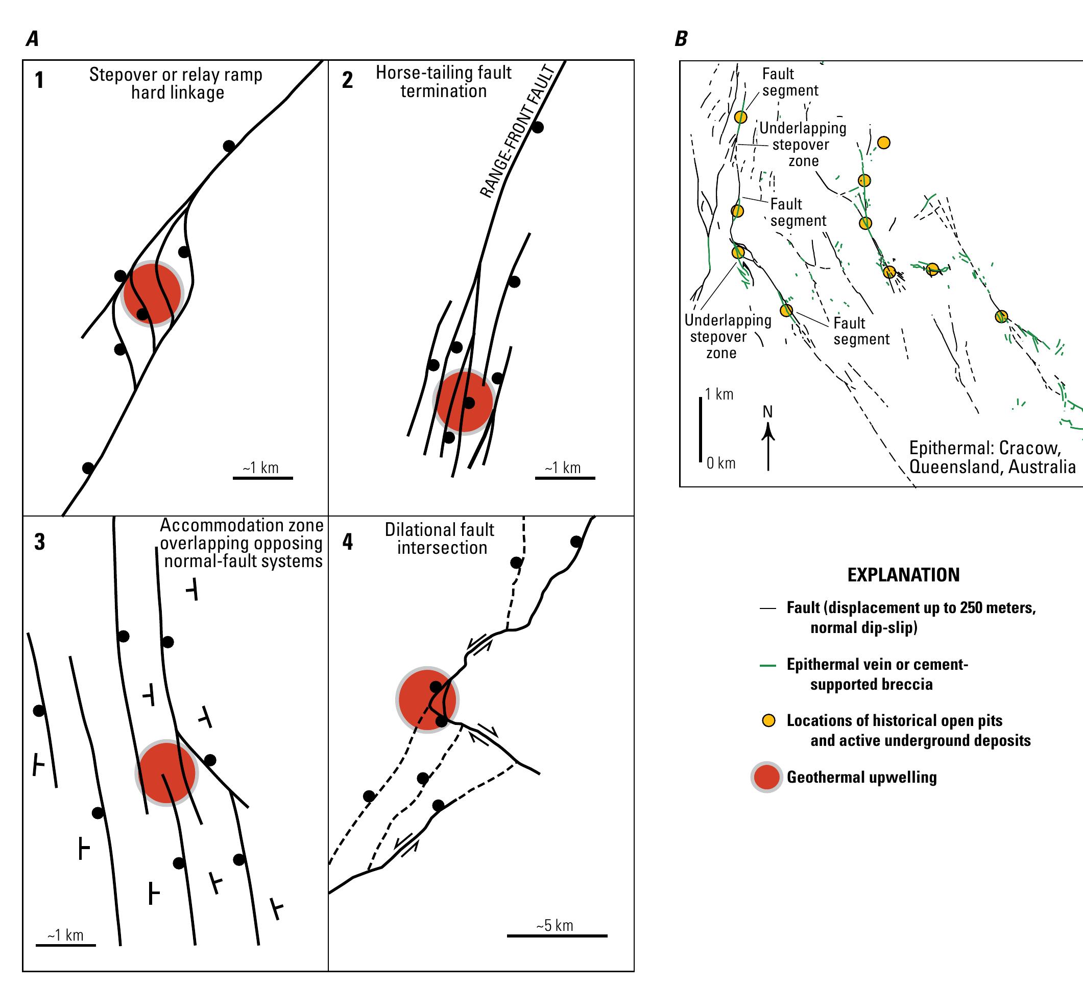 E8. mapss howing structural settings of geothermal and