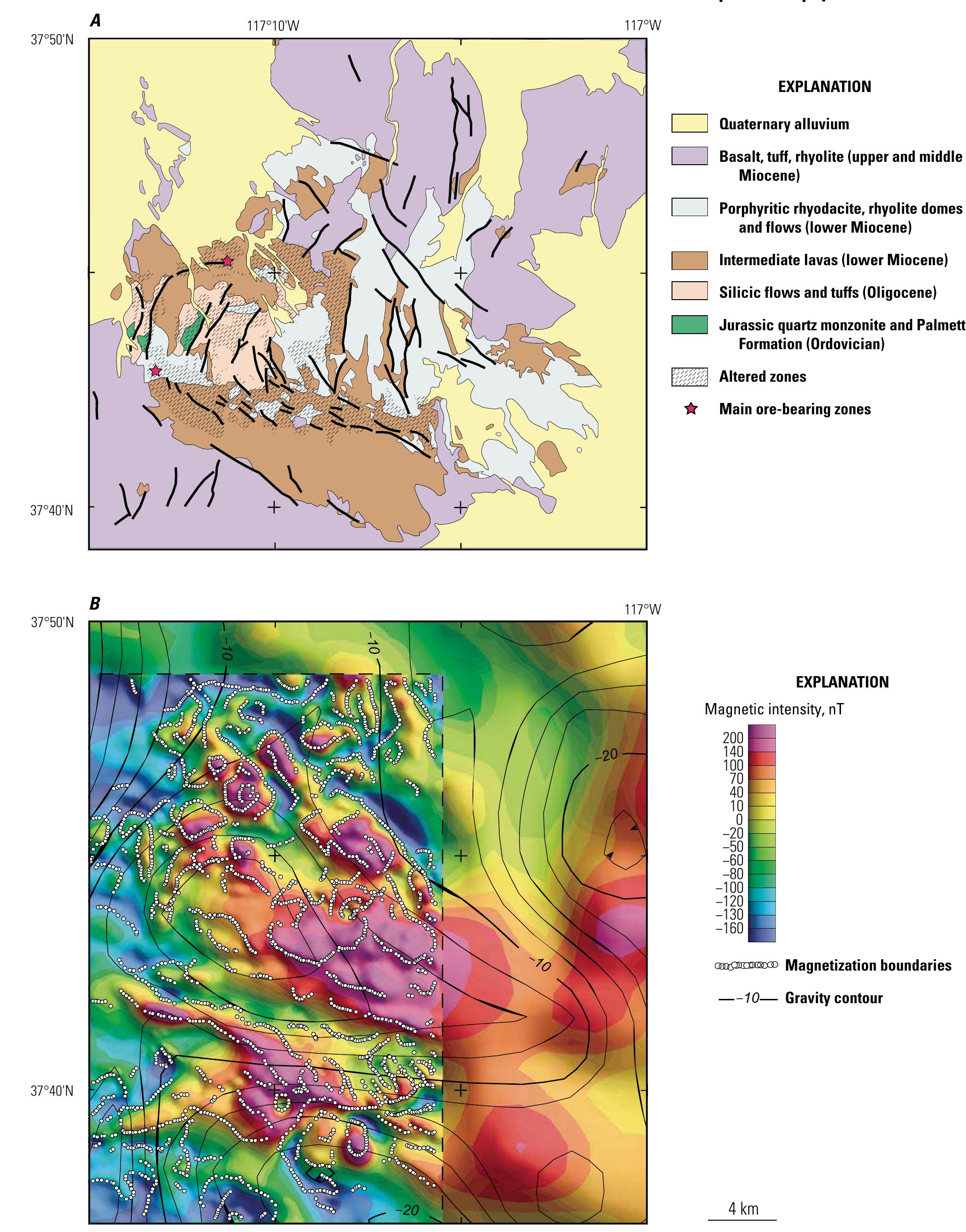 G6. geologic and aeromagnetic maps of the goldfield mining