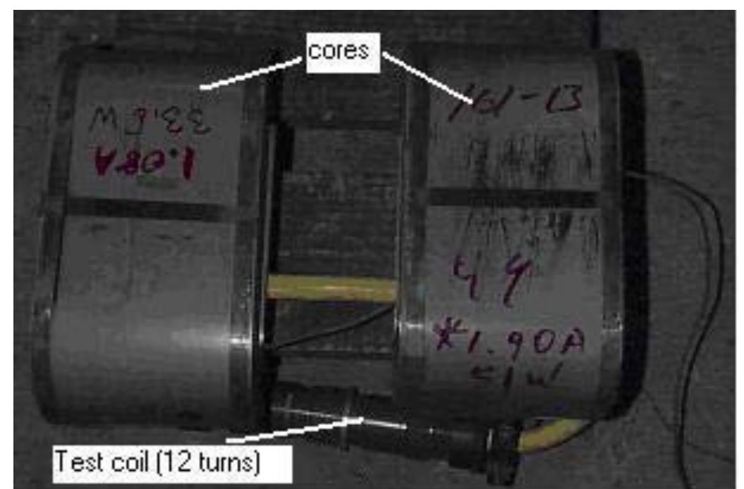 No-load test with a test coil of 12 tums table 1 shows the