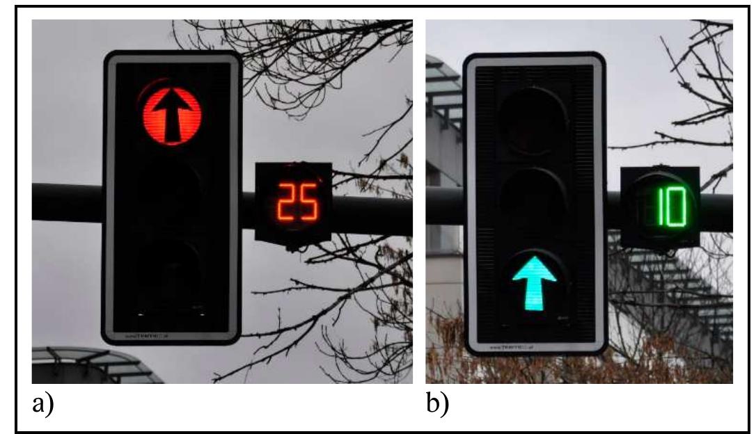 Examples of the countdown timers functioning at the