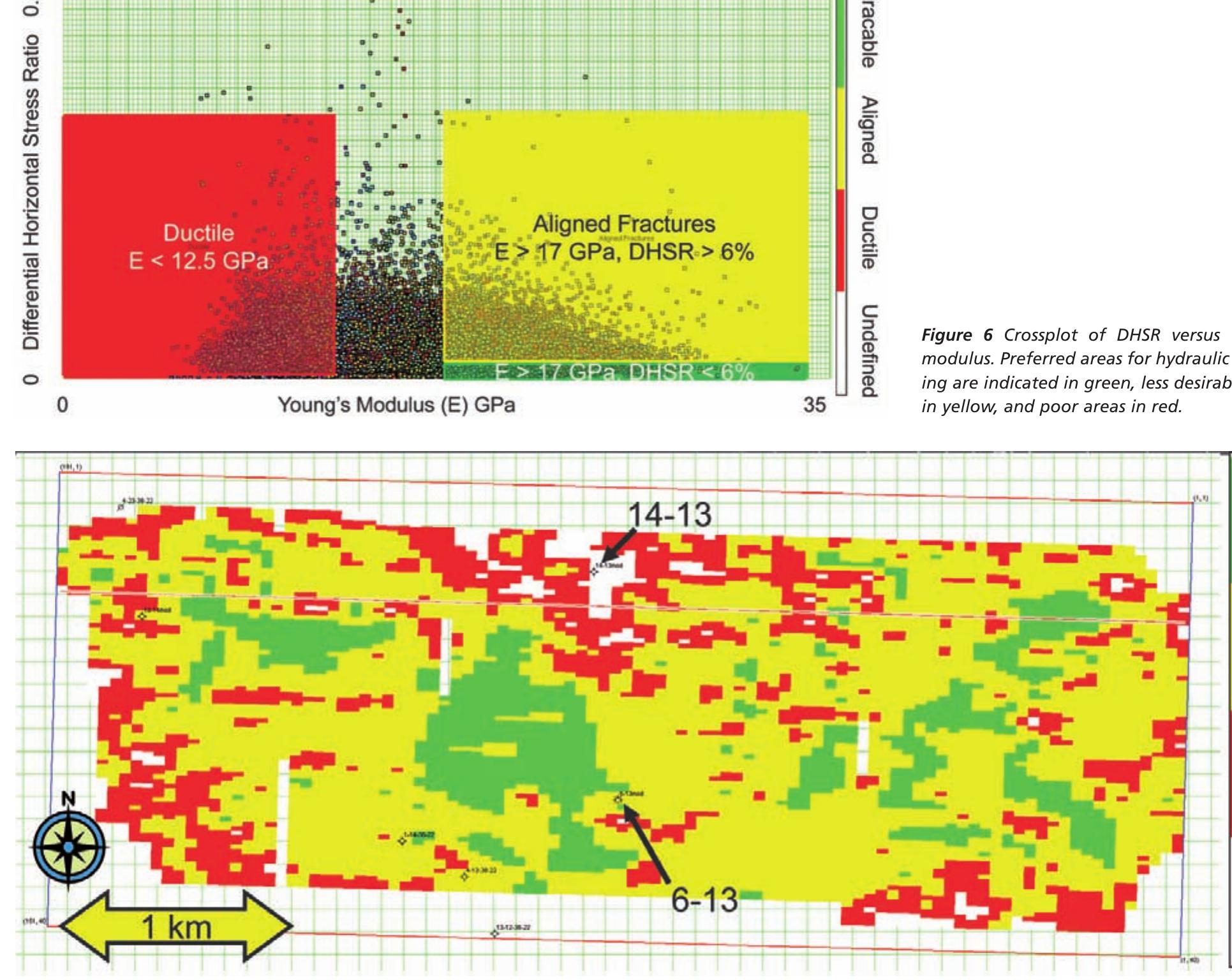 Map of second white speckled shale showing zones highlighted