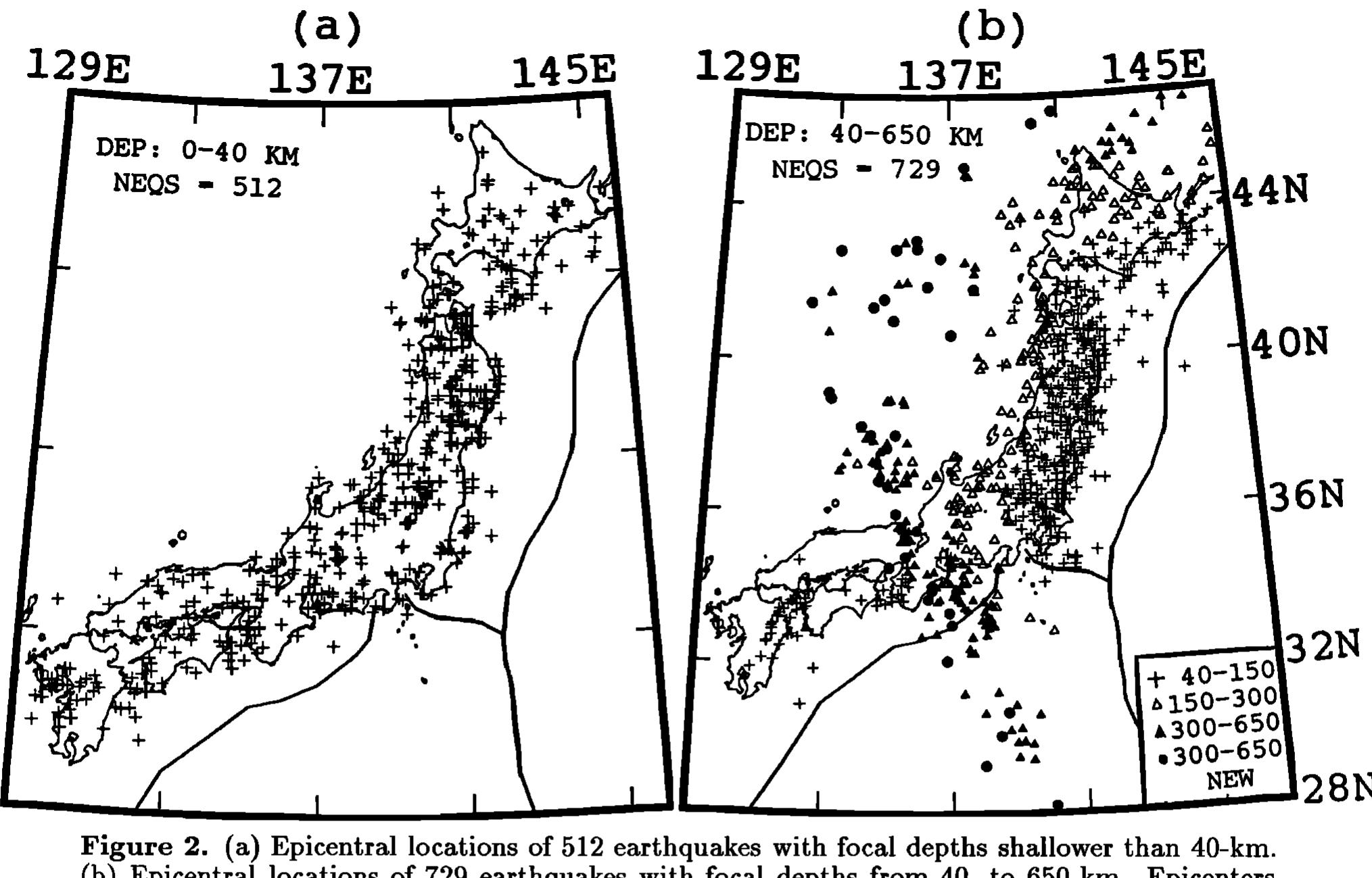 Figure 2 - Deep structure of Japan subduction zone as
