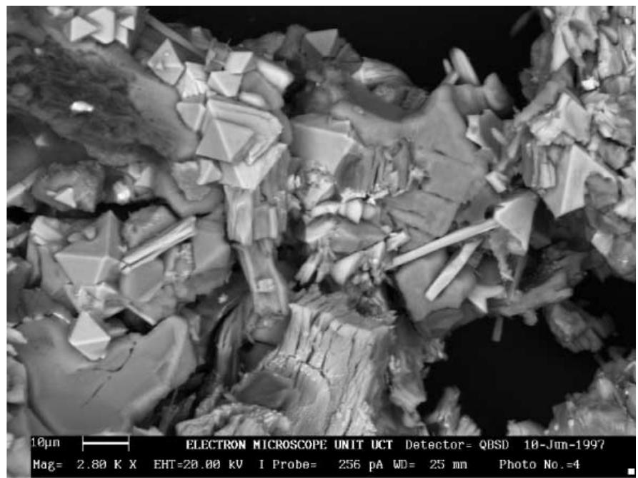 Sem 3: octahedral iron oxide spinels and pure tin. figs. 2