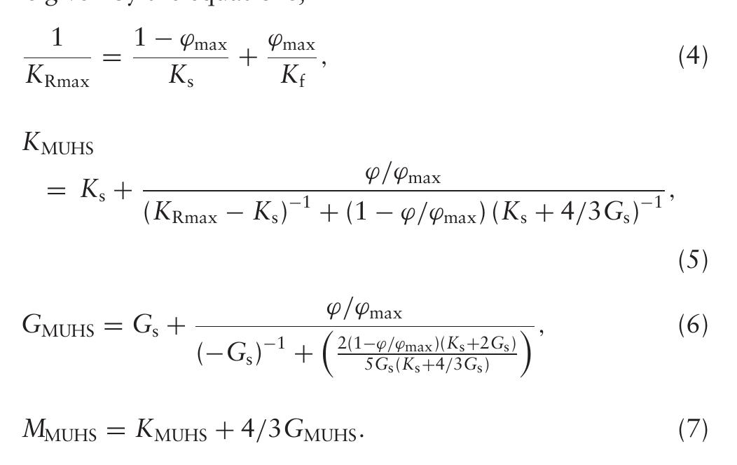 The empirical modified upper hashin-shtrikman model (muhs)