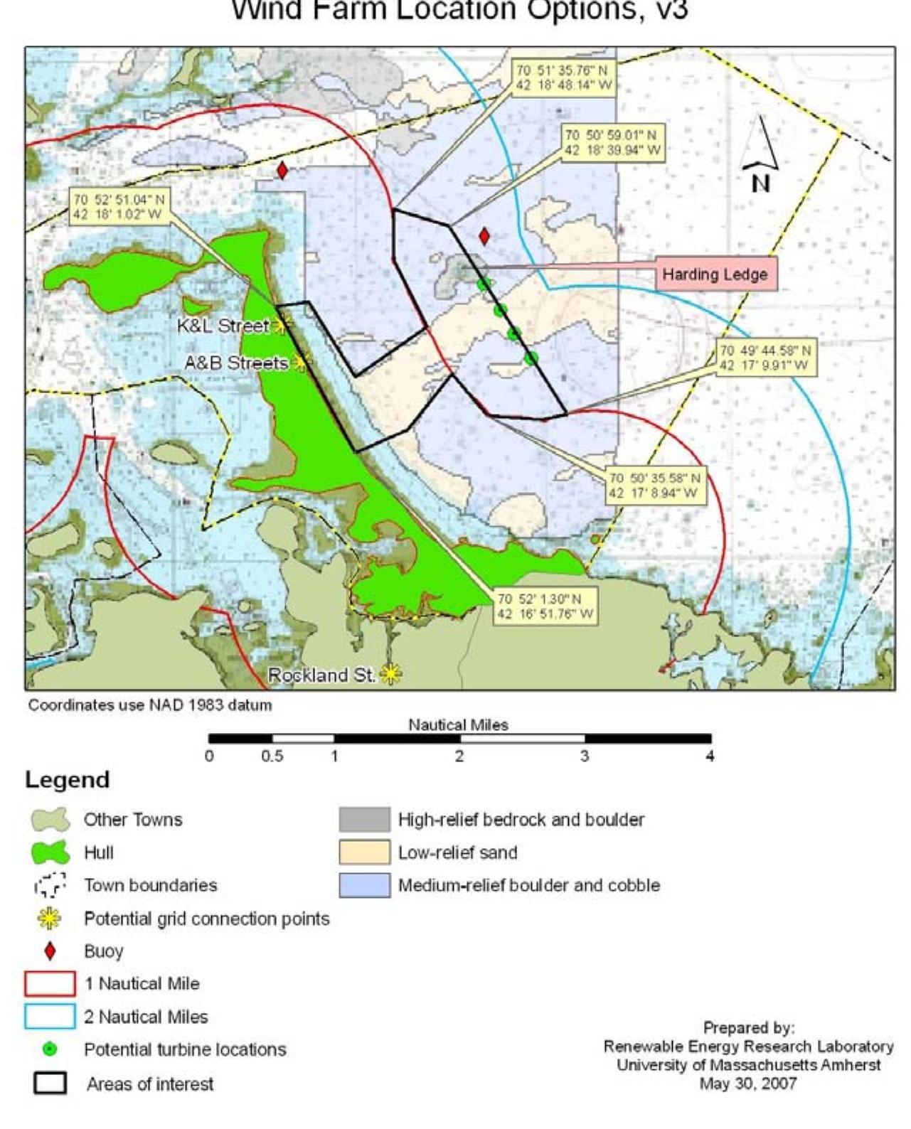 Area of interest for hull offshore wind project