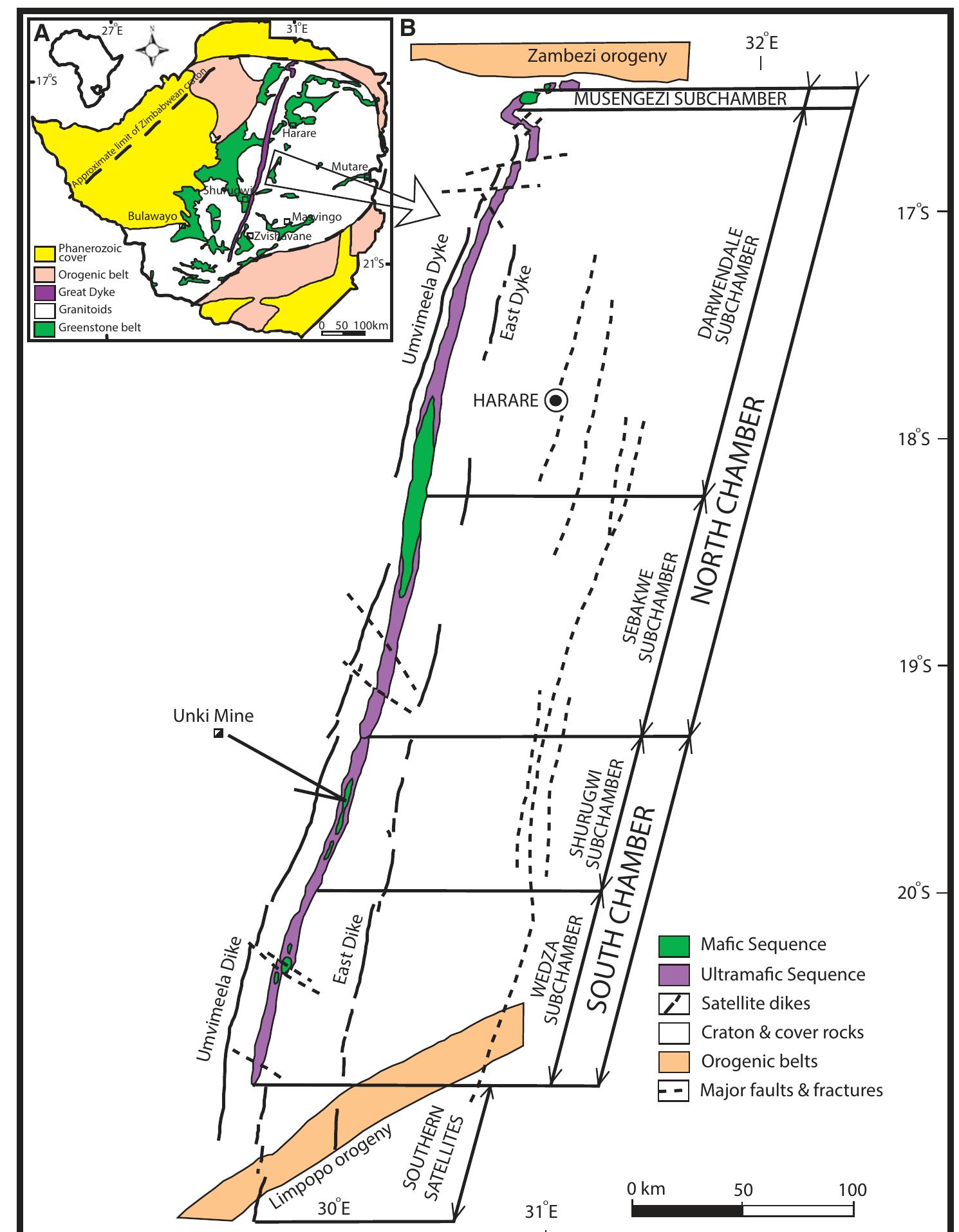 Figure 1 - from Formation of the main sulfide zone at Unki