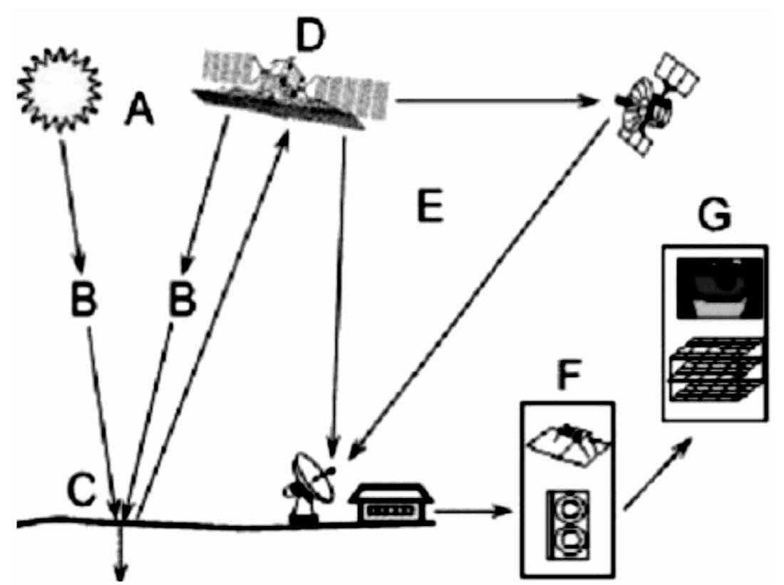 Stages of remote sensing (adapted from natural resource