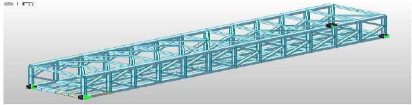 the truss girder bridge for span length 60m and various