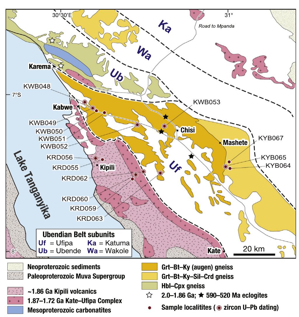 Local geological map of the northern part of the ufipa