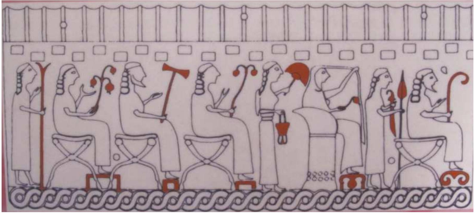 Image of a terracotta frieze plaque from the archaic