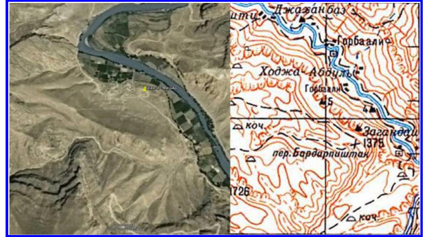 Shah-i mashhad satellite image and map