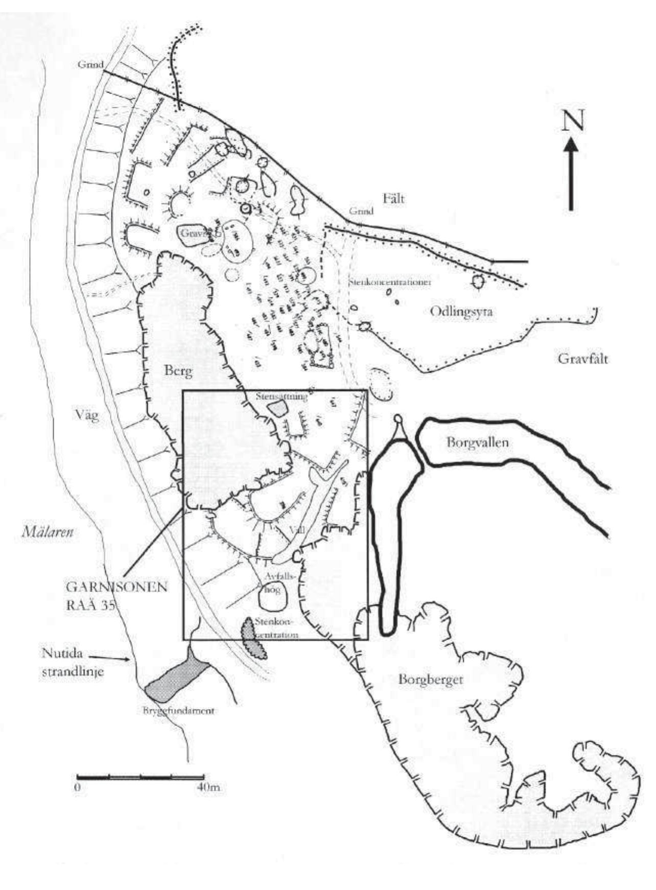 Map map of the garrison (map after holmquist olausson