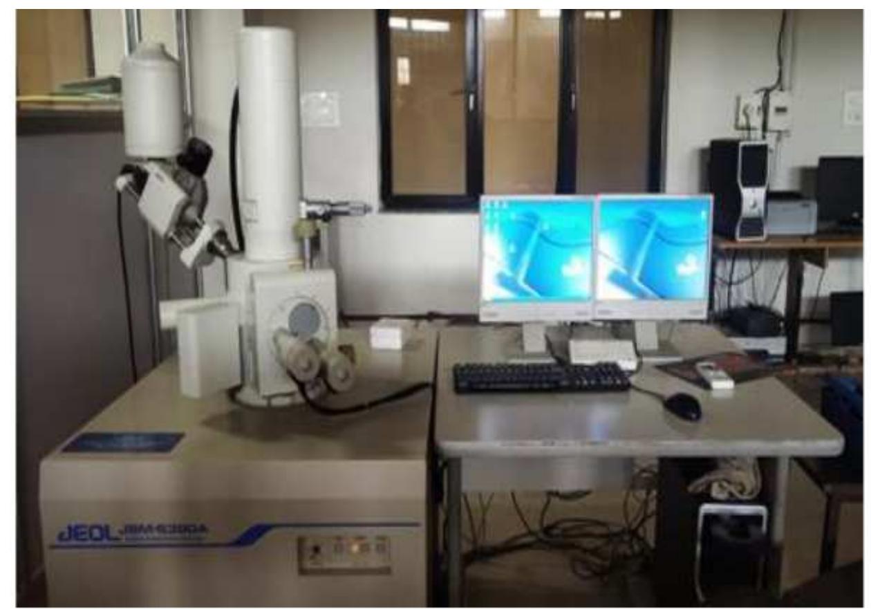 Scanning electron microscope (model jeol-japan (jsm 6390a))