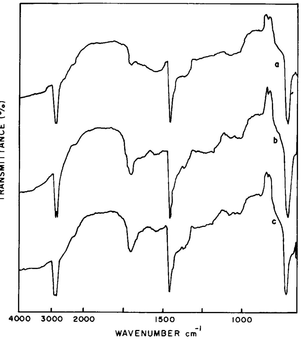 Atr-ir spectra of ldpe films modified by procedure iii and
