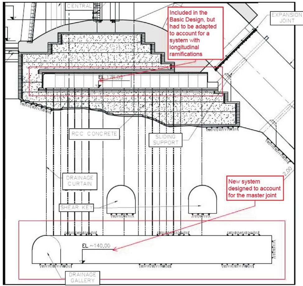 - detail of the cross section of the water intake structure