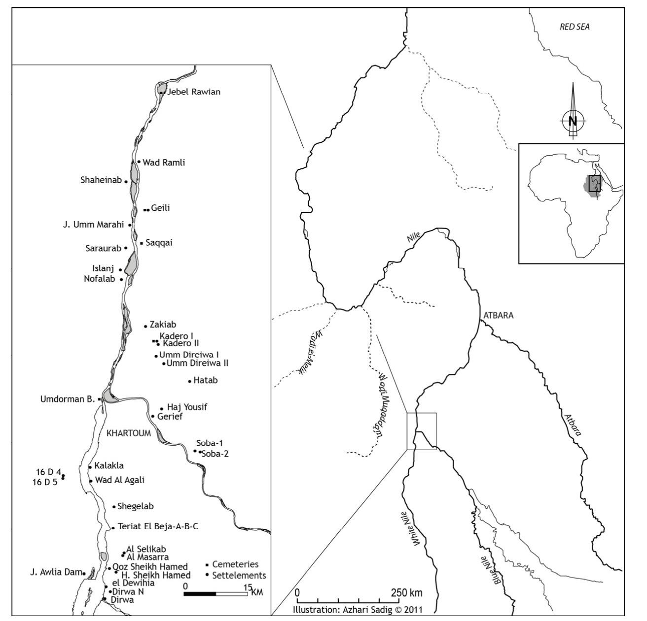 Map. 1b: location of neolithic sites 2
