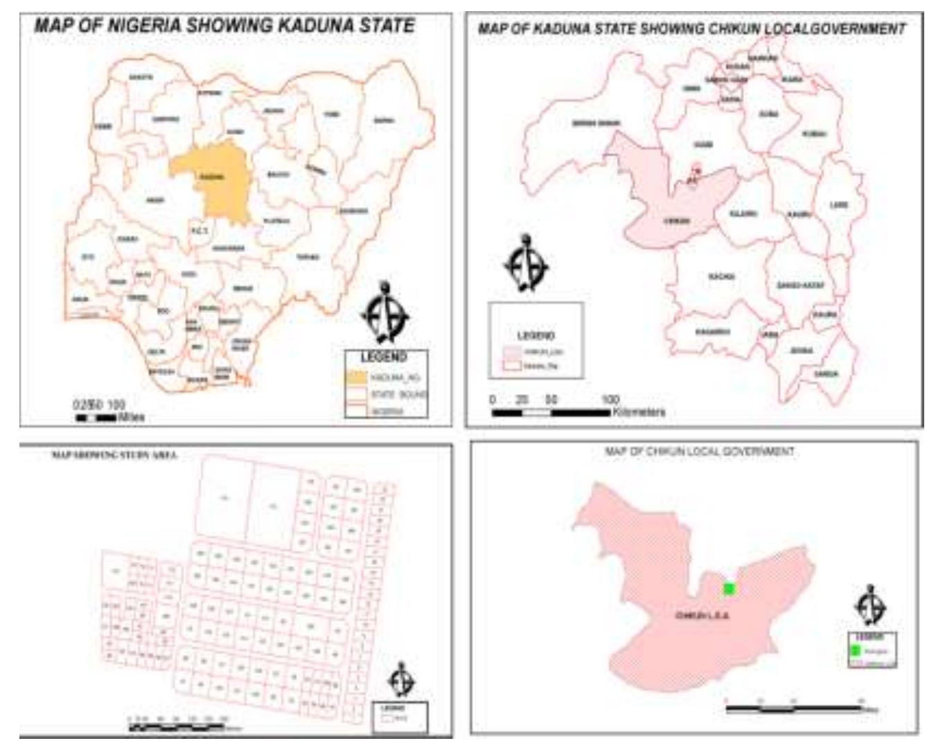 Map of nigeria showing kaduna state, map of kaduna state