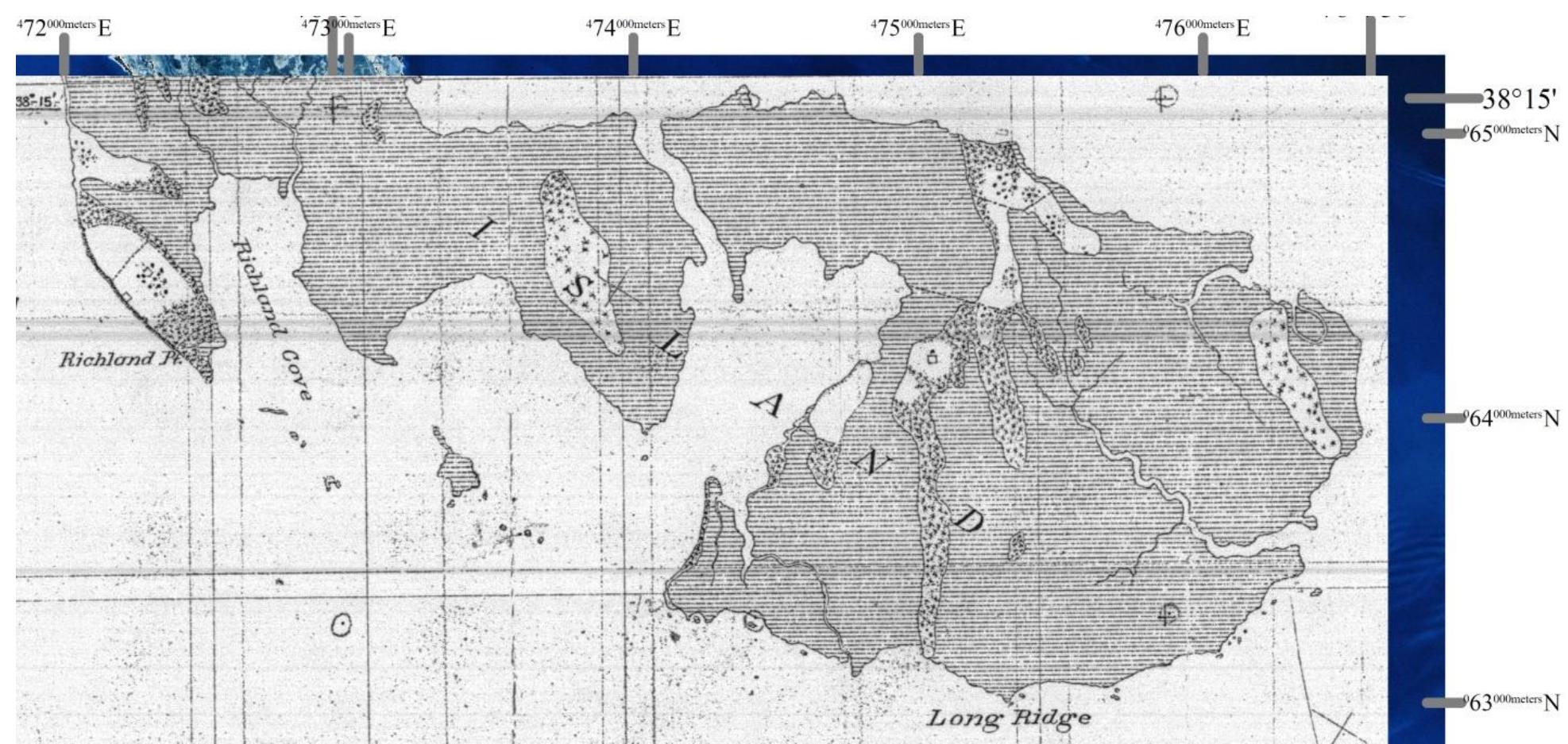 4. the image shows a portion u.s. coastal survey map