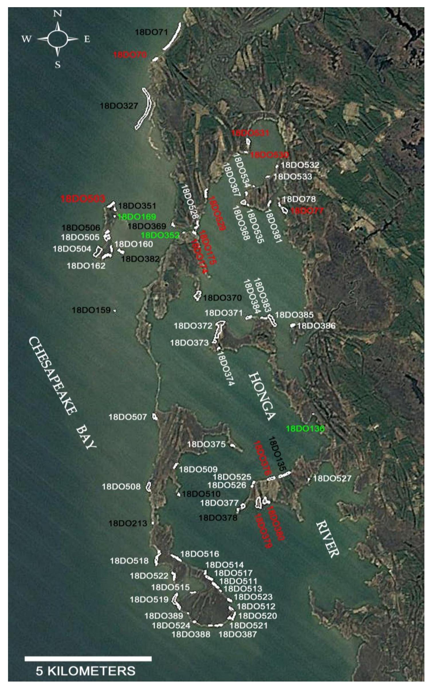 Figure 36 - Recent Coastal Erosion and Late Holocene Sea