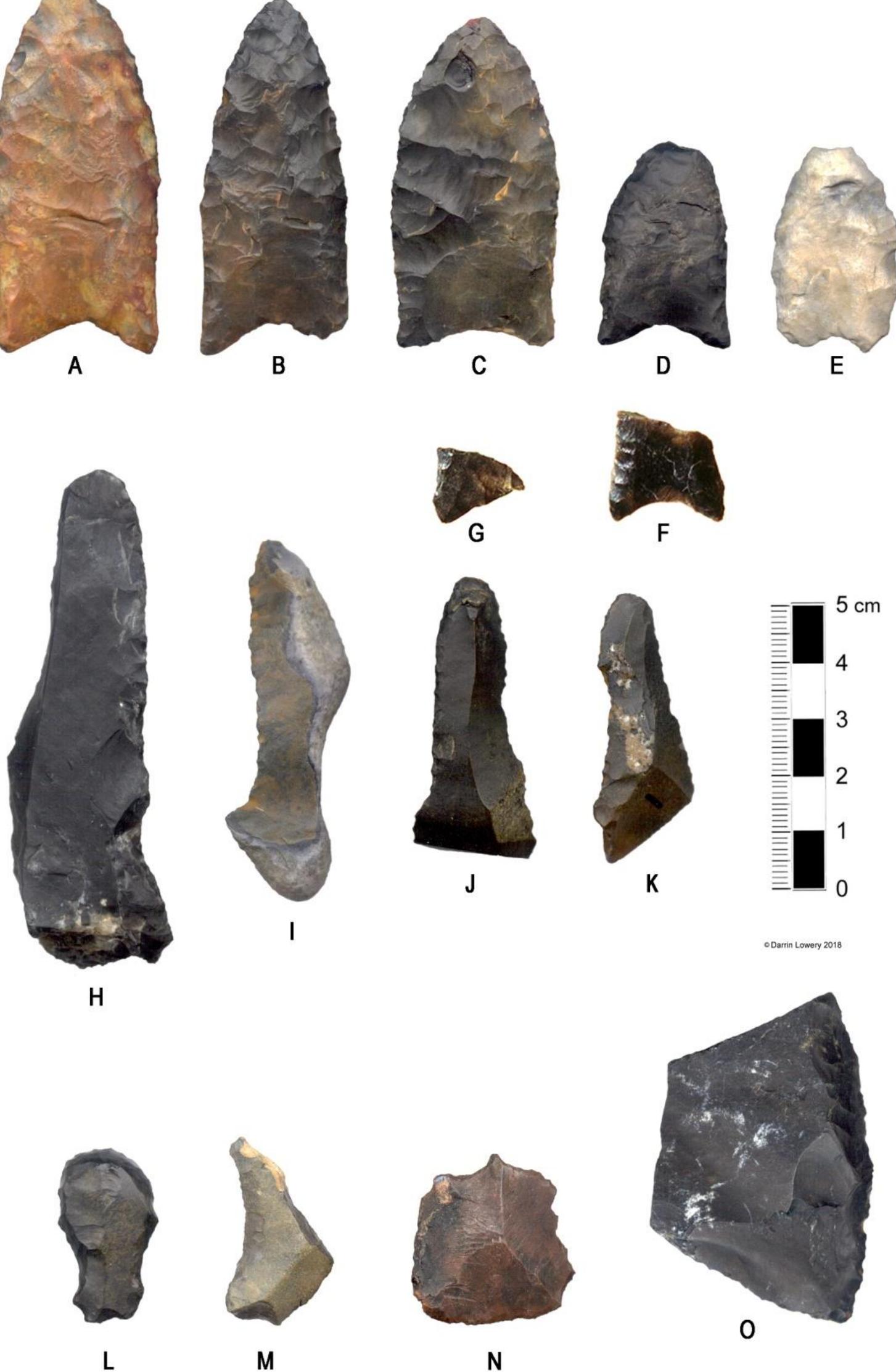 6. the image illustrates some of the paleoindian artifacts