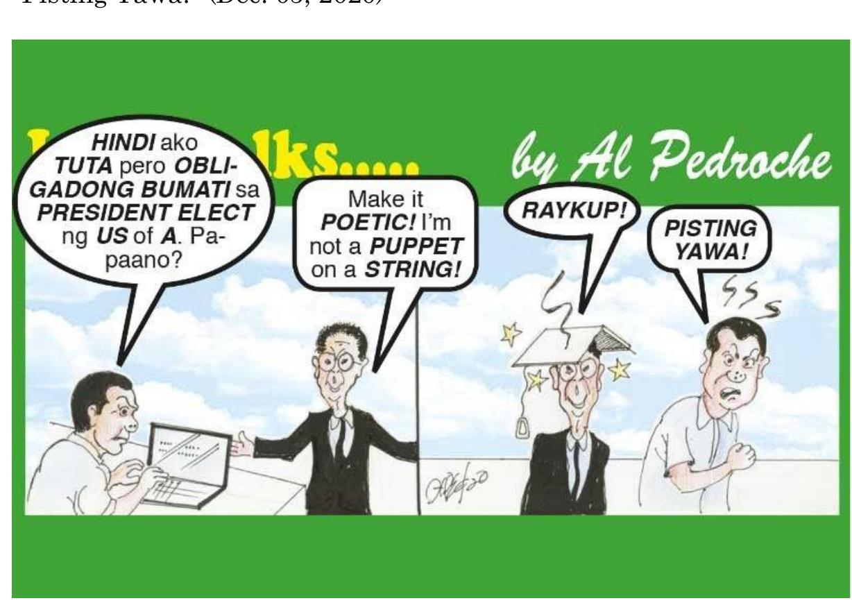 Figure 3 - Pisting Yawa: The Devil who was once a Bisayan