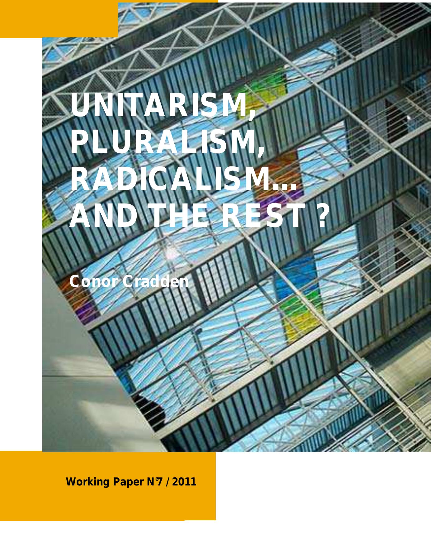 (PDF) Unitarism, pluralism, radicalism... and the rest? Why the frames ...