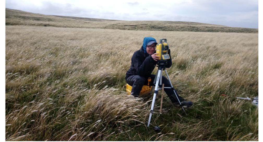 Richard on fieldwork in the falklands islands in march 2018.
