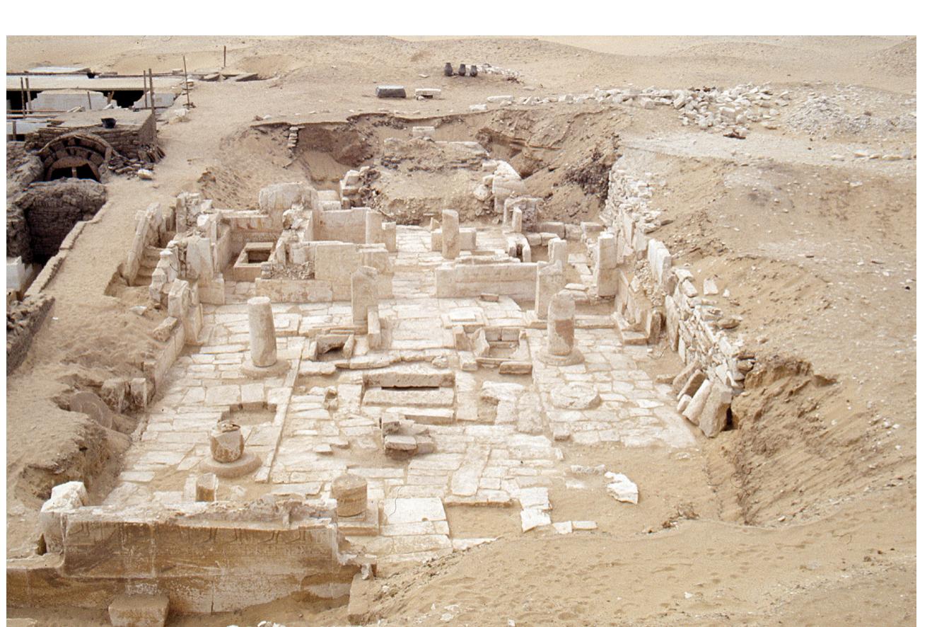 Tomb of tia as seen from the west, with the pyramid in the