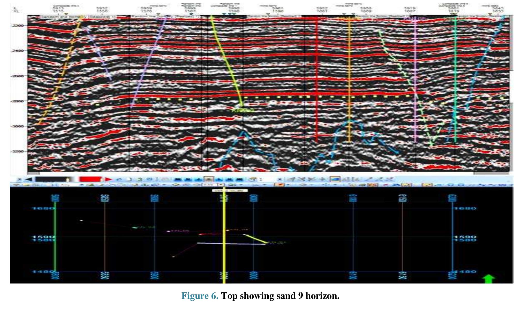 The structural model was based on the depth-con- verted 3d