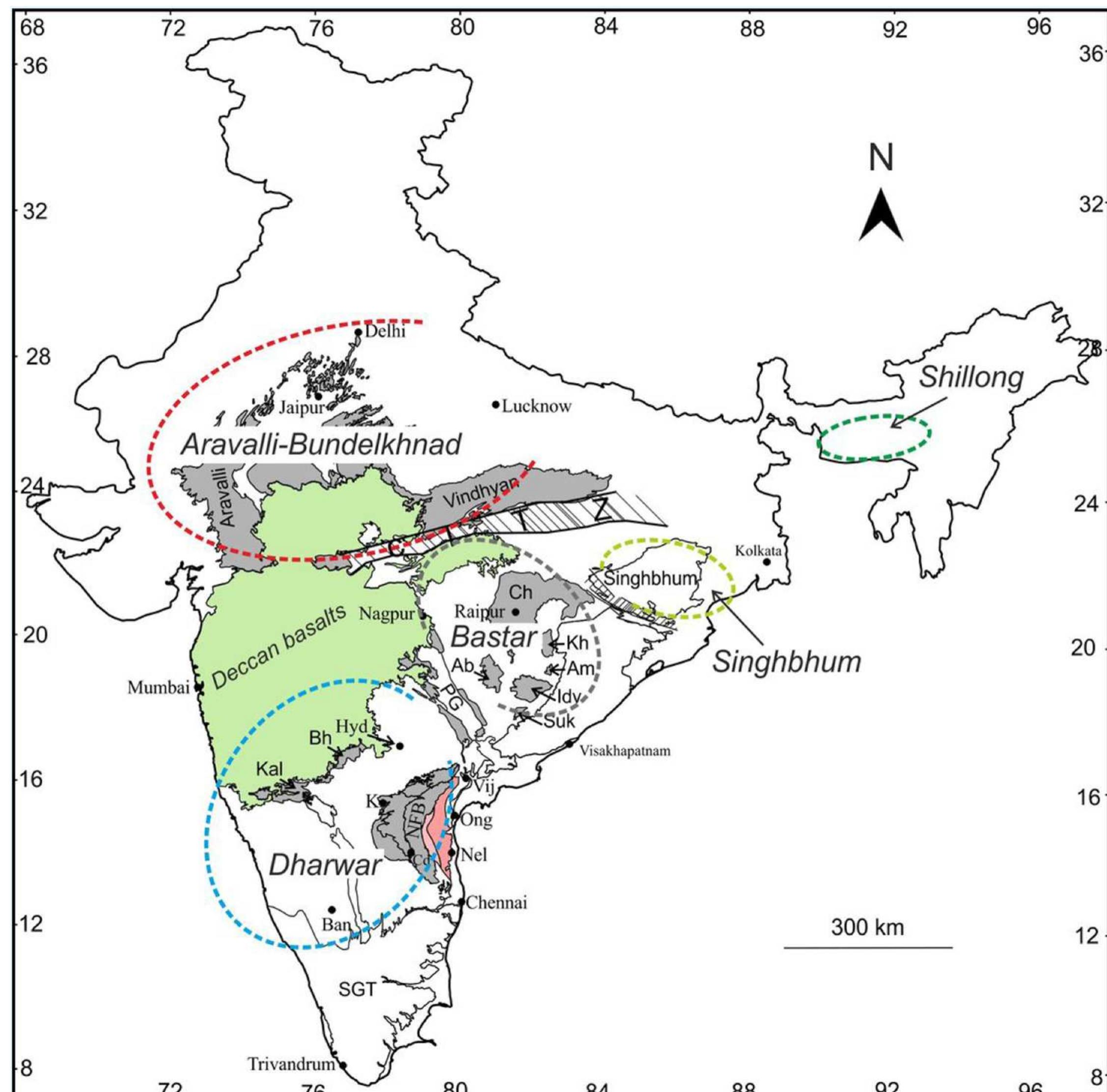 Figure 1 - from Chapter 1 Precambrian basins of India: