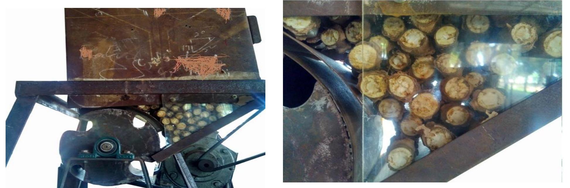 Laboratory model of cassava metering test rig fig.4