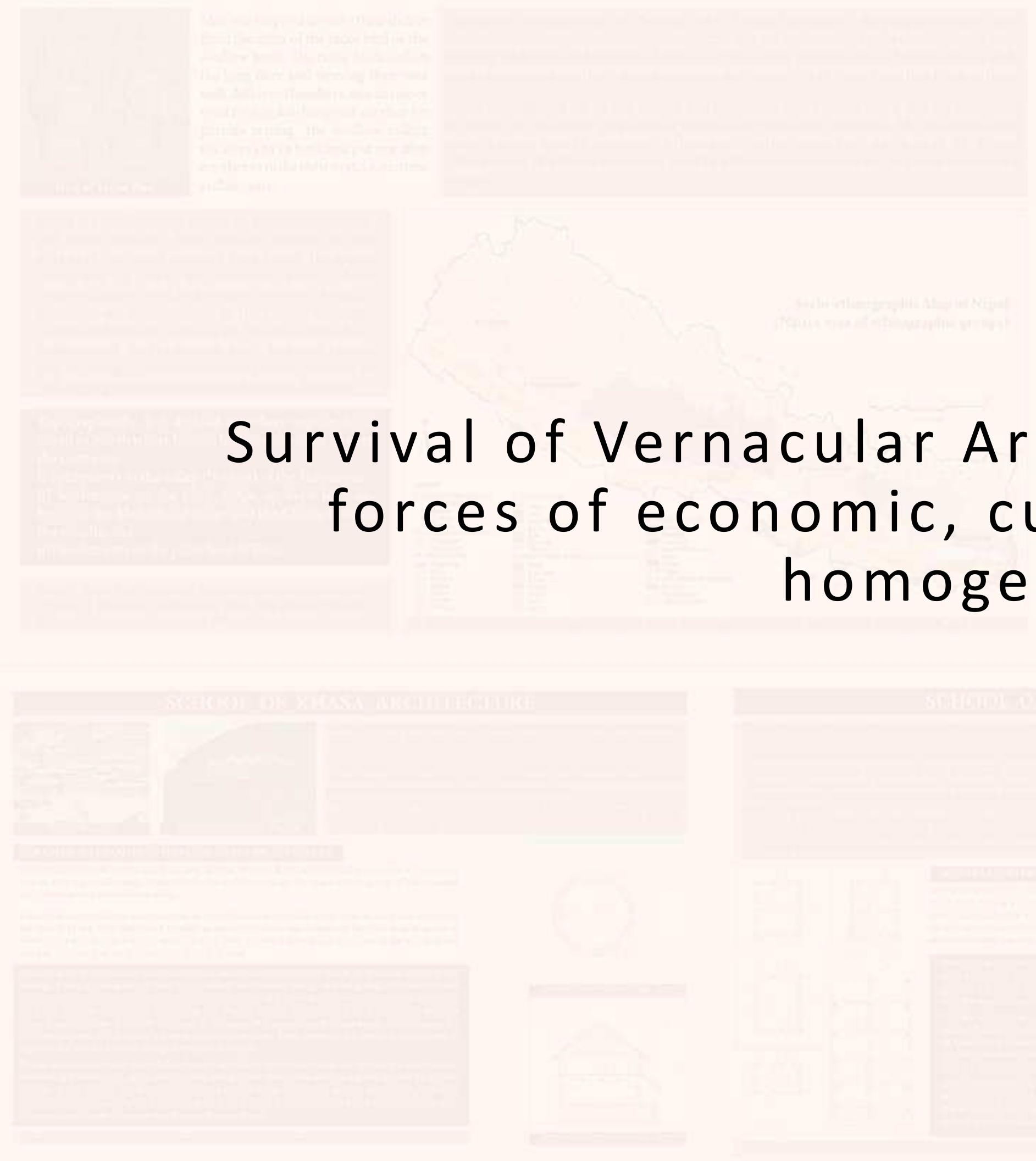 Figure 49 - Significance of Vernacular Architecture in terms
