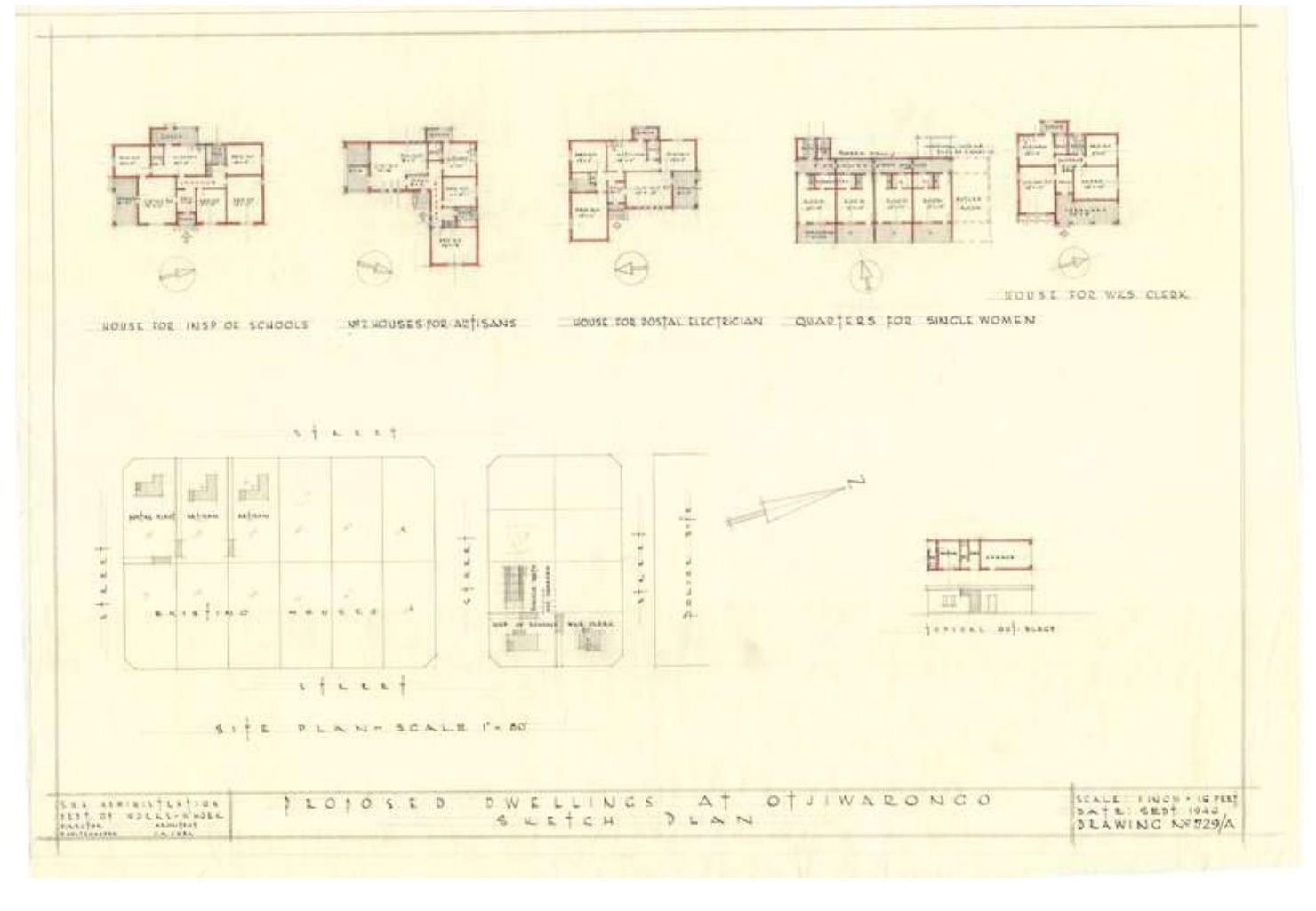 A typical housing scheme of the south-west africa public
