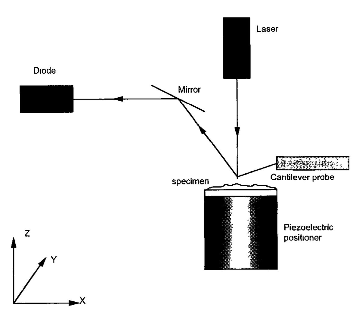 Fic. 2. schematic of the atomic force microscope (afm). of