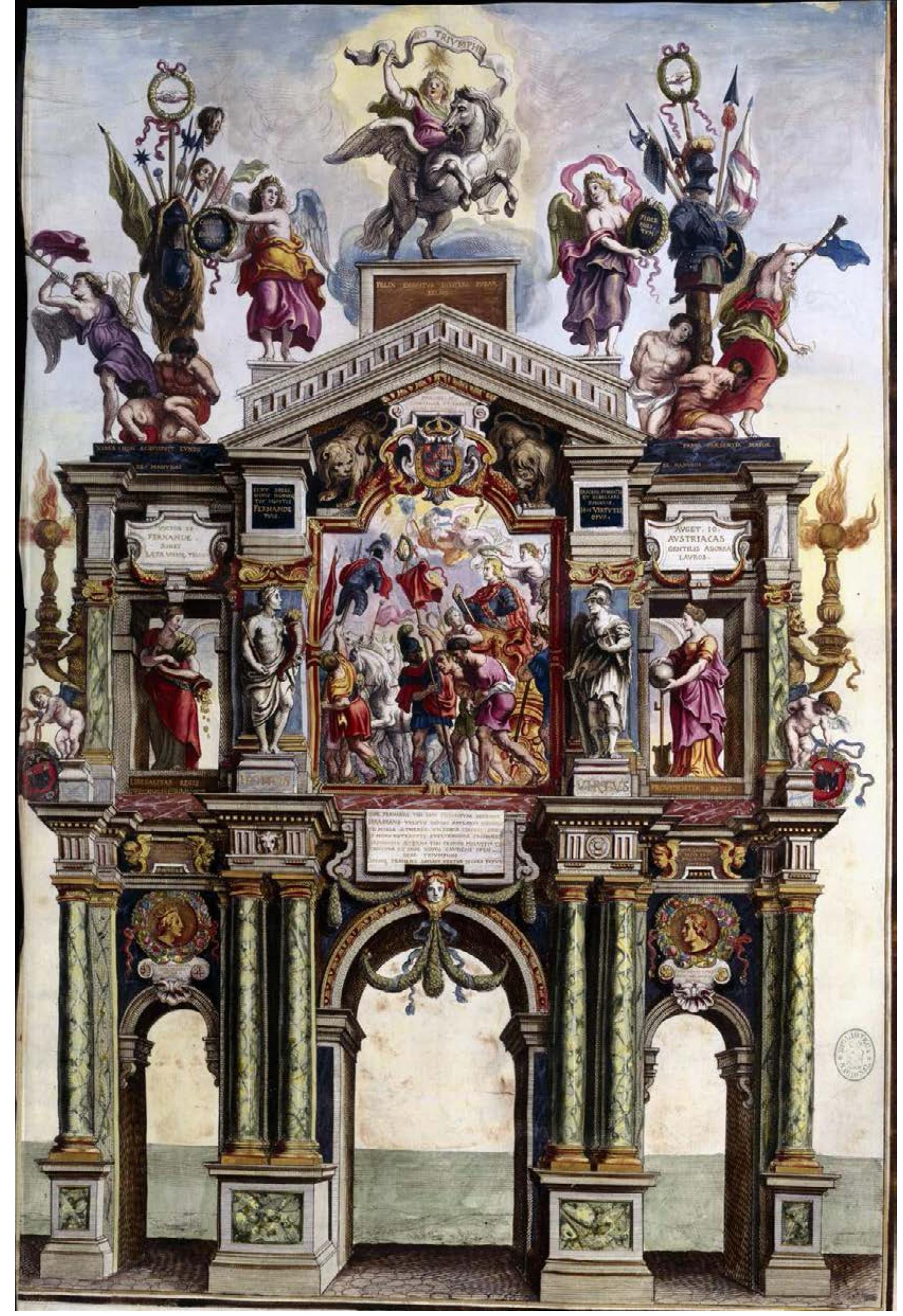 The rear face of the arch of ferdinand. biblioteca digital