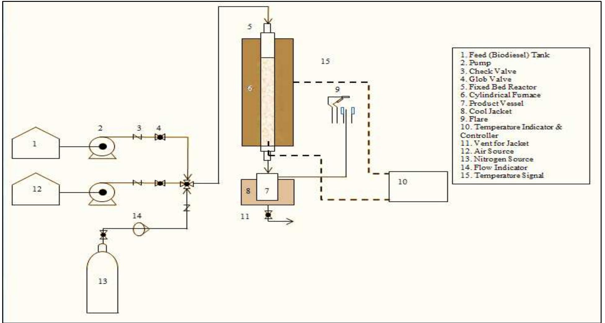Schematic diagram of the thermal cracking apparatus. reactor