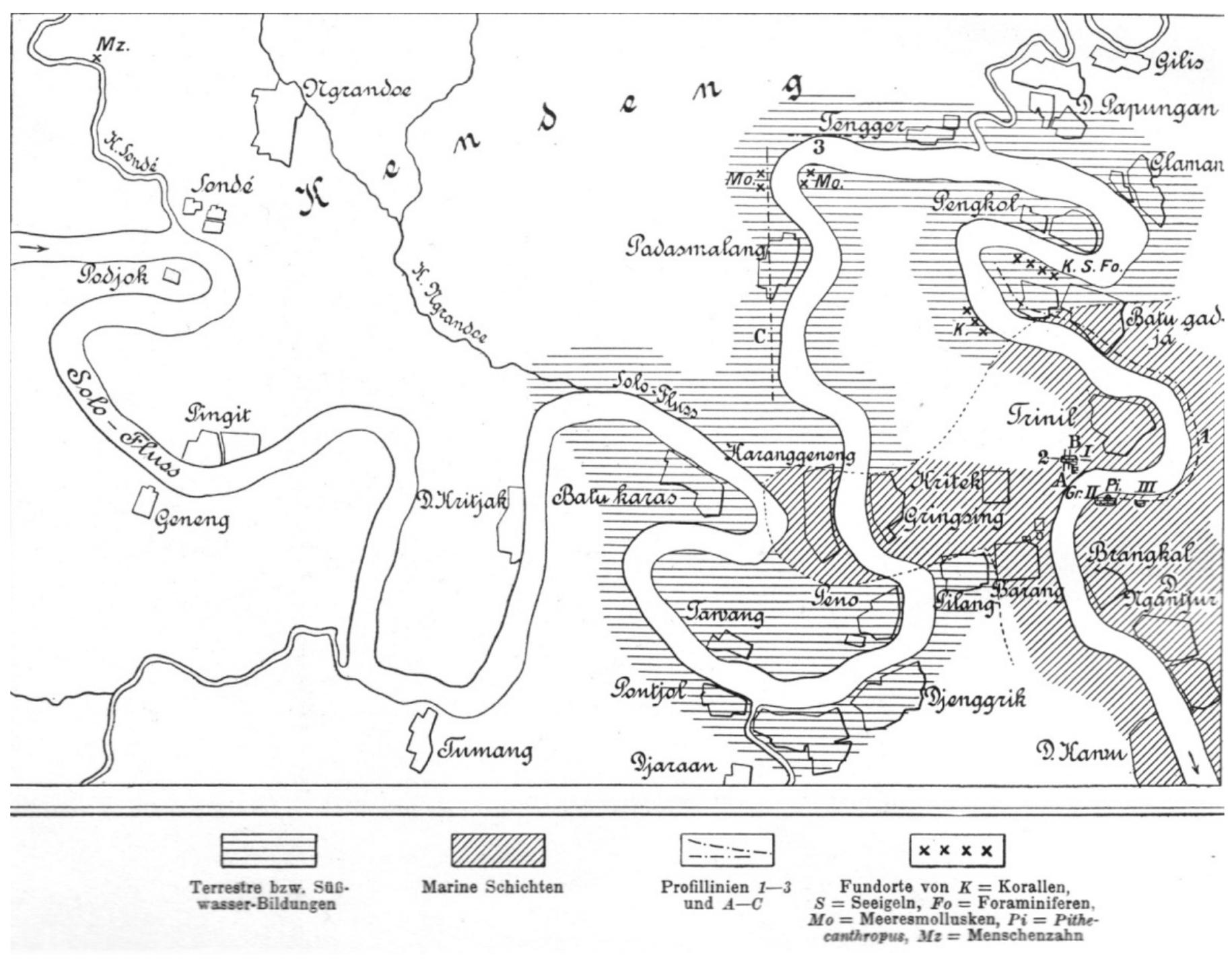 [plate vi lower left] : detailed map of the trinil- sondé